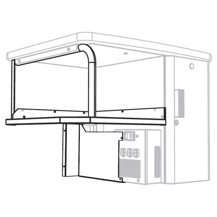 006-20-2965-1 - Wa Wall Mount Large Printer Shelf Upgrade Kit