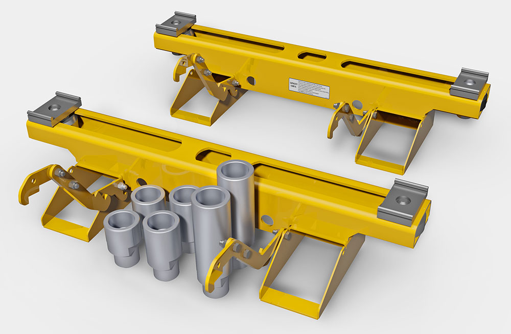 138-M140168YL - Fore and aft frame contact adapters for use with two ...