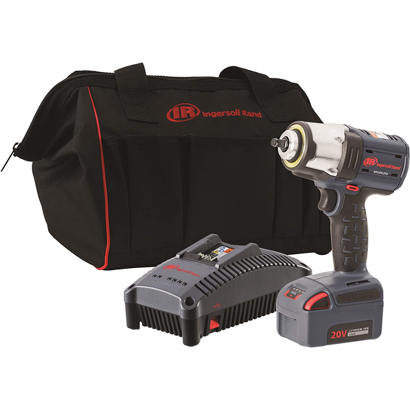 IRTW5133-K12 - "Ingersoll Rand 20V Mid-torque 3/8"" Cordless Impact Wrench Kit, 550 ft-lbs Nut ...