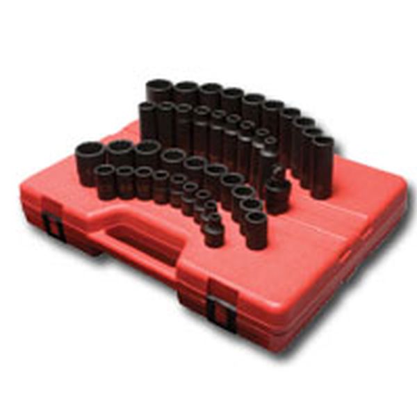 SUN2699 - 39PC 1/2"DR METRIC MASTER IMPACT SOCKET SET