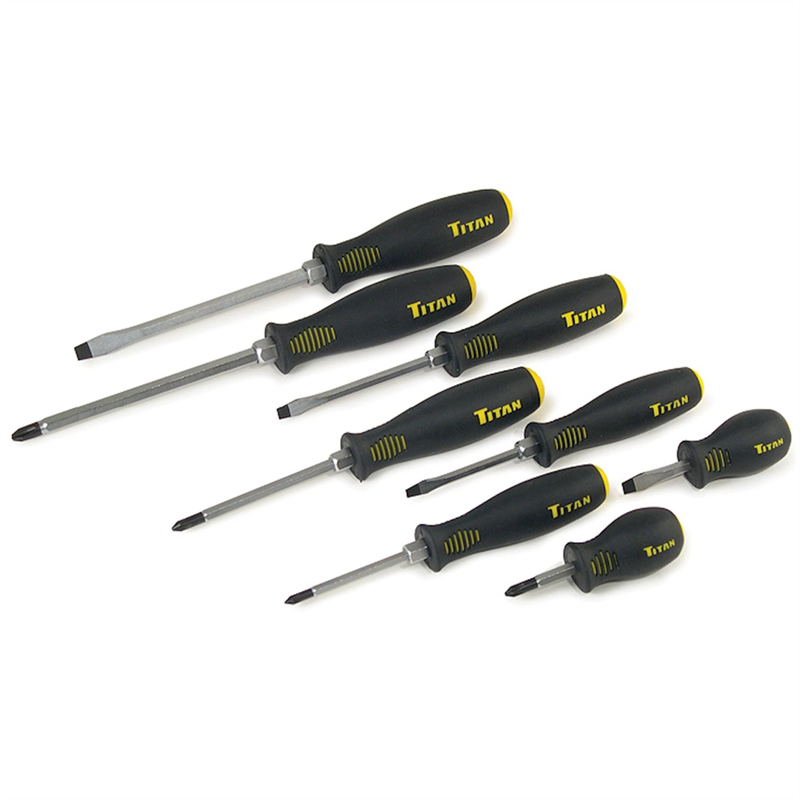 TIT17208 - TITAN SCREWDRIVER SET 8PC