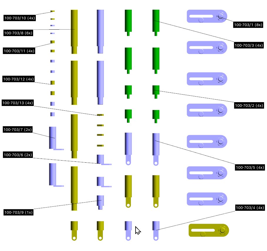 100-703 - Adapter Set for Lift Table