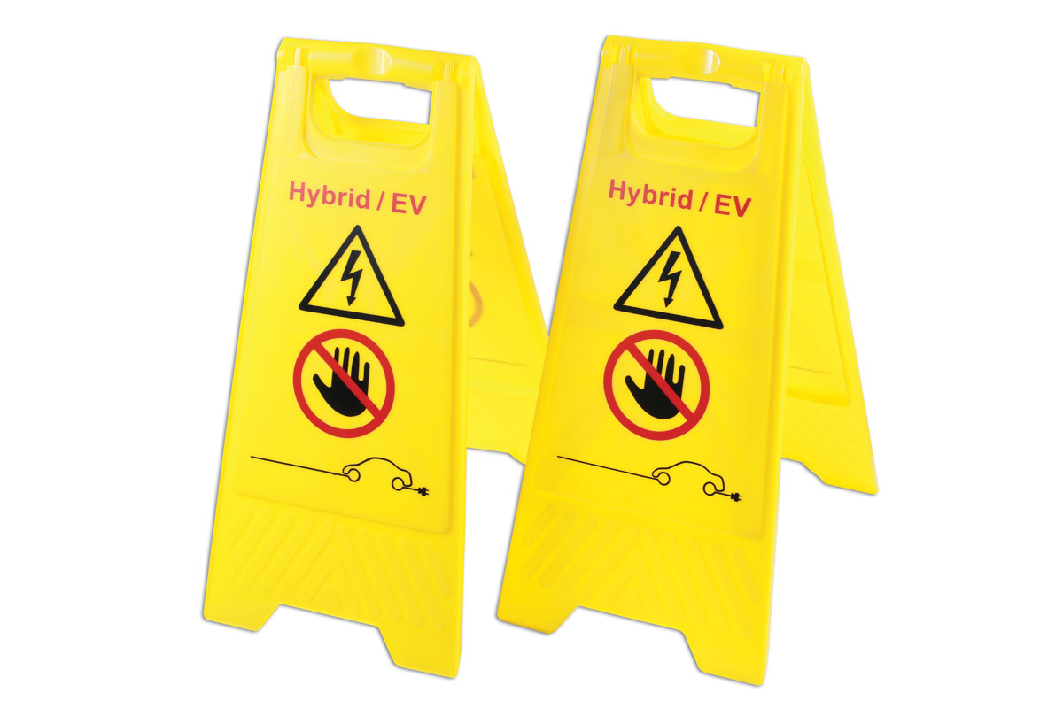 207 9000 020 00 - EV/Hybrid Floor Warning Signs 2pc